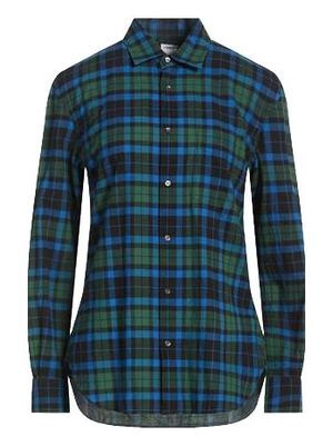 Aspesi Checked Cotton Shirt - Blue