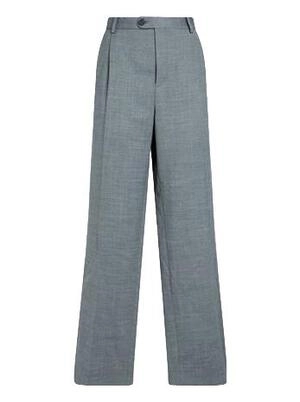 Sandro Wide-leg Wool Blend Pants - Grey
