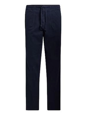 Fedeli Cotton Cashmere Blend Trousers - Blue