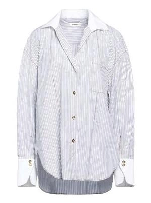 Sandro Striped Cotton Poplin Shirt - Blue