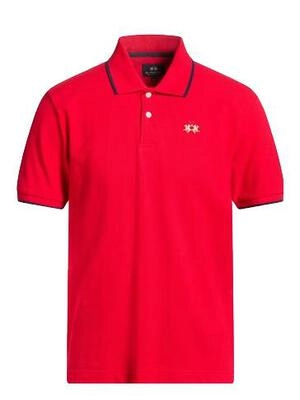 LA MARTINA Polo Shirt Size Cotton - Red