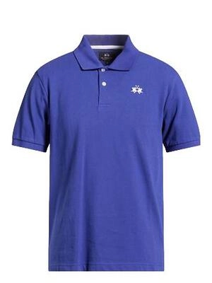 LA MARTINA Polo Shirt Military Size Cotton - Blue