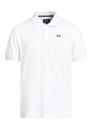 LA MARTINA Polo Shirt Military Size Cotton - White