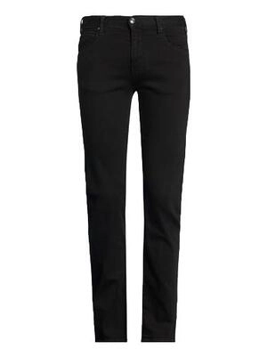Emporio Armani Cotton Elastane Straight-leg Jeans - Black