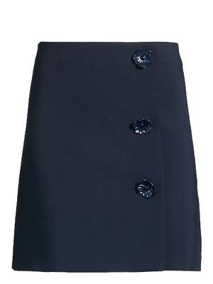 COMPAGNIA ITALIANA Mini Skirt In Midnight Polyester And Elastane - Blue