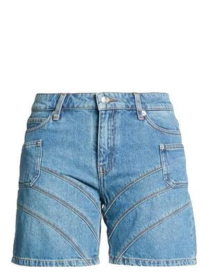 Zadig&Voltaire High Waisted Denim Shorts - Blue