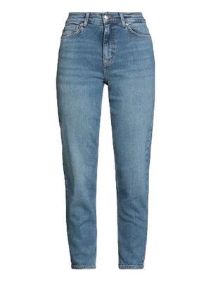 Only High Waisted Tapered Jeans - Blue