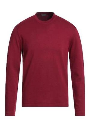ZANONE Man T-shirt White Size 44 Pima Cotton Red