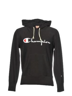 Champion Cotton Sweatshirt With Logo Detailing - Black