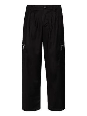 DISCLAIMER Cargo Pants In Polyester, Viscose, And Elastane Blend - Black