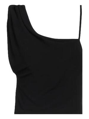 Pinko Asymmetrical Draped Top - Black