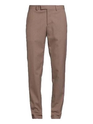 LARDINI Checked Twill Chino Pants - Beige