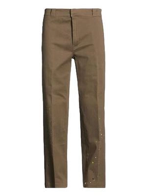 THE EDITOR Military Cotton And Elastane Pants - Green