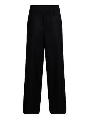 Giorgio Armani Virgin Wool Tailored Pants - Black