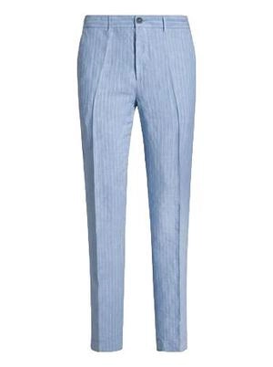 120% LINO 120% LINO Linen Pinstriped Tapered Leg Trousers