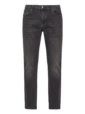Iceberg Charcoal Cotton Elastane Tapered Jeans - Grey