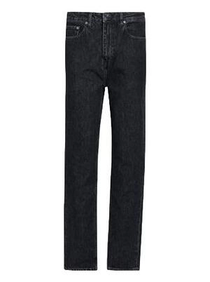 GANNI Charcoal Organic Cotton Straight-leg Jeans - Grey