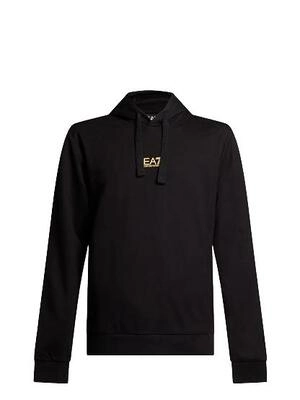 EA7 Terry Cloth Hoodie - Black