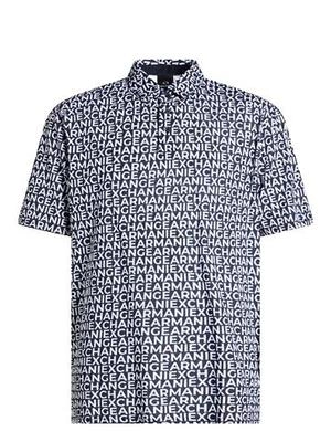 Armani Exchange Polo Shirt Size Cotton - Blue
