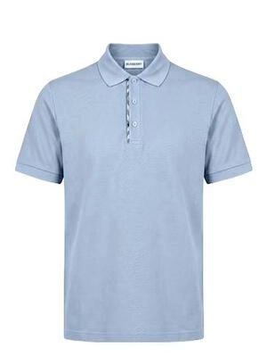 Burberry Polo Shirt Light Size Cotton - Blue