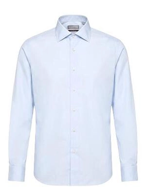 Canali Shirt Light Size Cotton - Blue