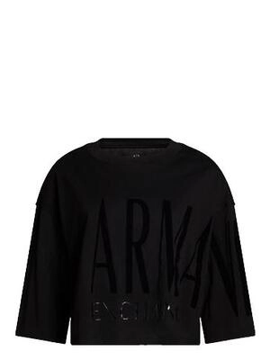 Armani Exchange Cotton Crewneck T-shirt - Black
