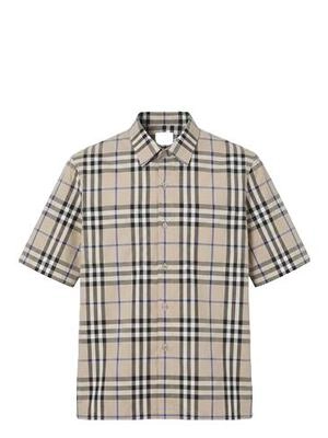 Burberry Shirt Size Cotton - Light Grey