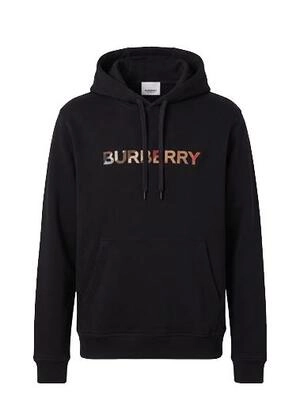 Burberry Sand Cotton Hoodie - Black
