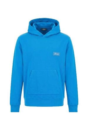 Herno Cotton Terry Hooded Sweatshirt - Blue