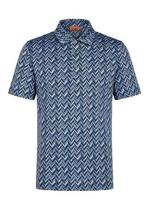 Missoni Polo Shirt Size Cotton - Blue