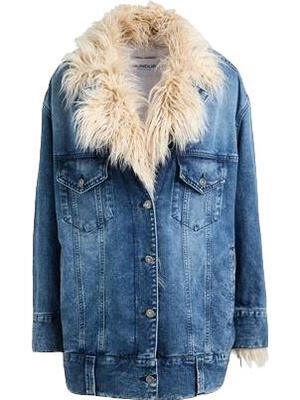 DONDUP Recycled Cotton Blend Denim Jacket - Blue