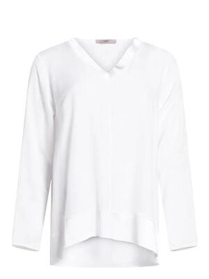 CARLA G. Acetate And Silk Blend Top - Off White
