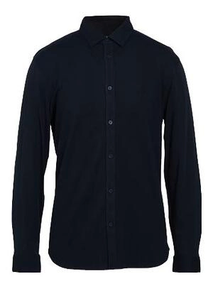Armani Exchange Man Shirt Dark Green Size Xl Cotton, Elastane Midnight Blue