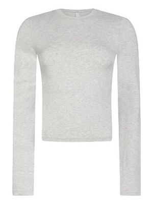 SKIMS SKIMS Cotton Elastane T-Shirt Light Grey