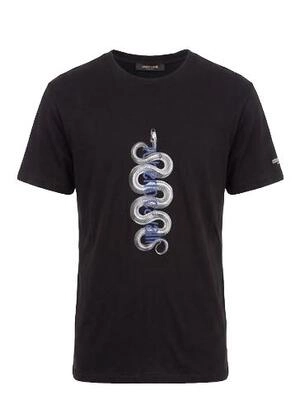 Roberto Cavalli T-shirt Size Cotton - Black