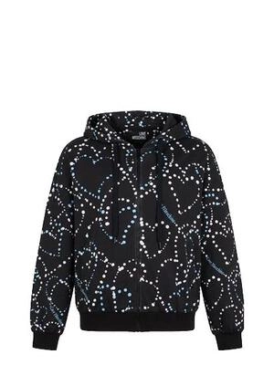 Moschino Polka-dot Hooded Sweatshirt - Navy