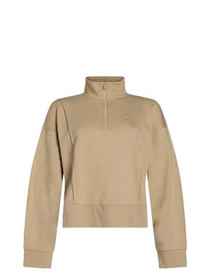 TIMBERLAND Timberland Sand Cotton Half-Zip Sweatshirt