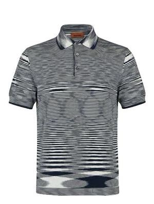 Missoni Polo Shirt Midnight Size Cotton - Blue