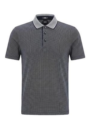 BOSS Polo Shirt Midnight Size Cotton - Blue
