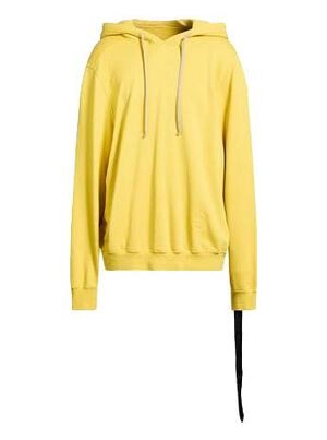 Rick Owens Cotton Hoodie - Yellow