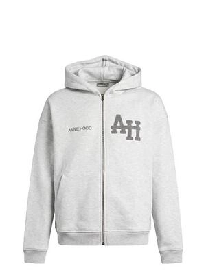 ANNIE HOOD Cotton-polyester Sweatshirt - Grey