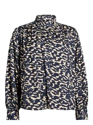 Ba&sh Viscose Twill Top - Navy