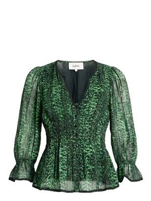 Ba&sh Viscose Peplum Shirt - Black