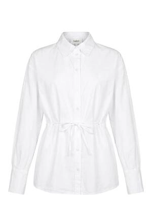 Ba&sh Cotton Poplin Peplum Shirt - White