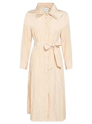FORTE_FORTE FORTE FORTE Blush Polyester Cotton Maxi Shirt Dress
