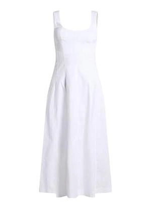 Patrizia Pepe Cotton-blend Midi Dress - White