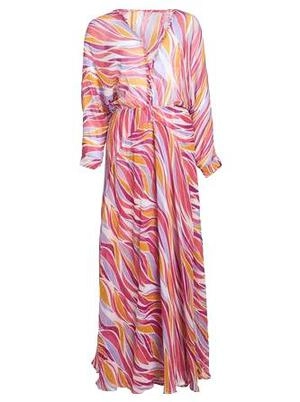 Poupette St Barth Silk Georgette Maxi Dress - Pink