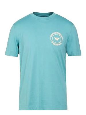 Emporio Armani T-shirt Turquoise Size Cotton - Blue