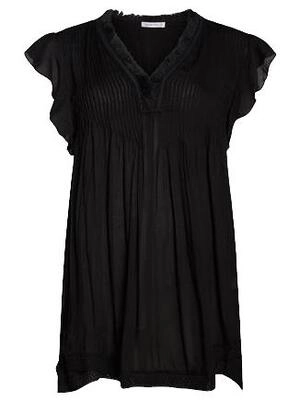 Poupette St Barth Viscose Mini Dress - Black