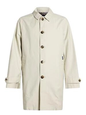 Façonnable Cotton And Polyamide Twill Trench Coat - Beige